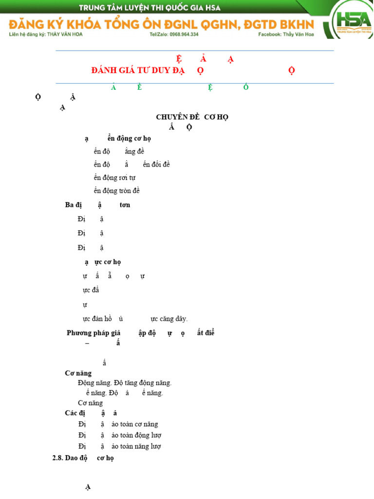 VẬT LÝ-CD2-CƠ HỌC | PDF
