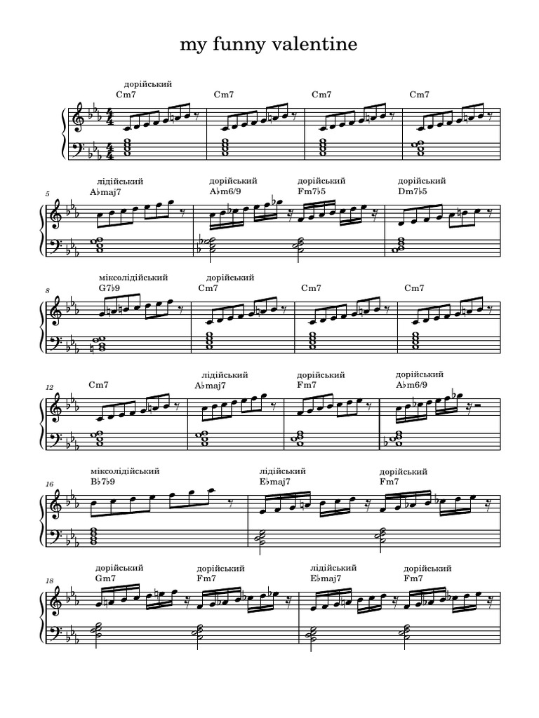 My Funny Valentine | PDF