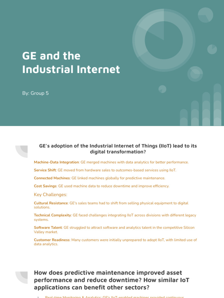 Group5_S17 | PDF | Internet Of Things | General Electric