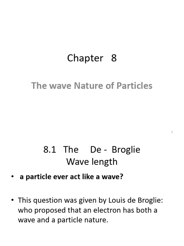 Chapter 8 Pdf Wavelength Diffraction