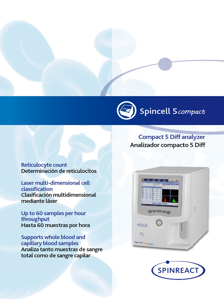 Análisis Hematológico Spincell 5compact | PDF | Sangre | Vertebrados