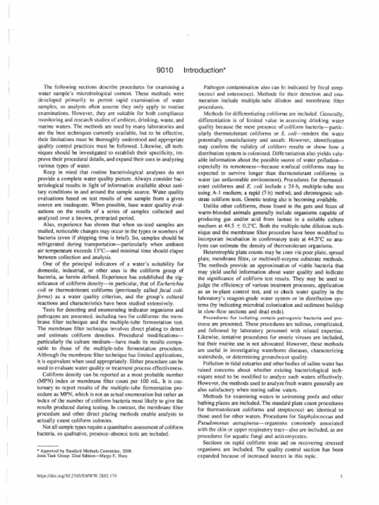 9010 - Introduction APHA | PDF