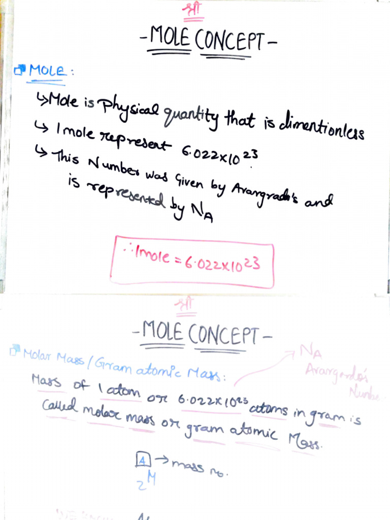 Mole Concept 03 - Part 1 | PDF