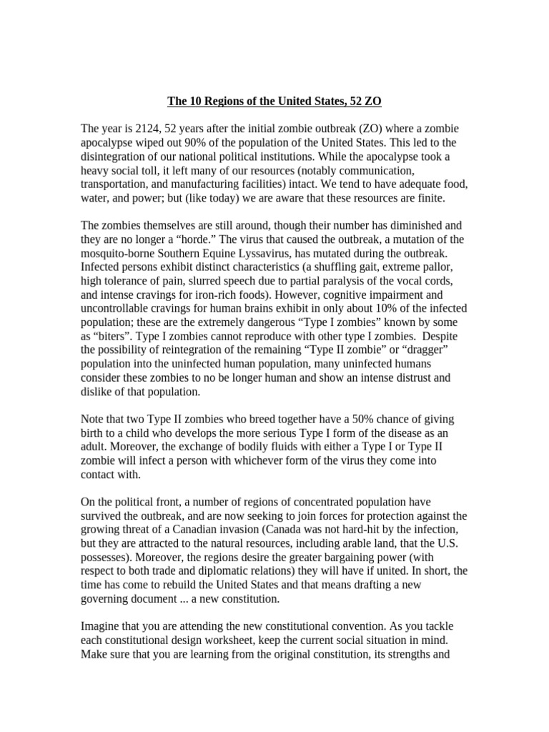 Zombie Story Background | PDF | Diseases And Disorders | Clinical Medicine