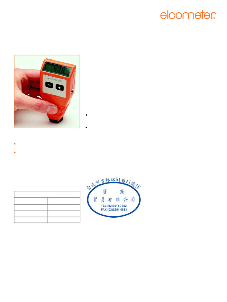 elcometer-double-bond-film-thickness-gauge-345 | PDF | Coating ...