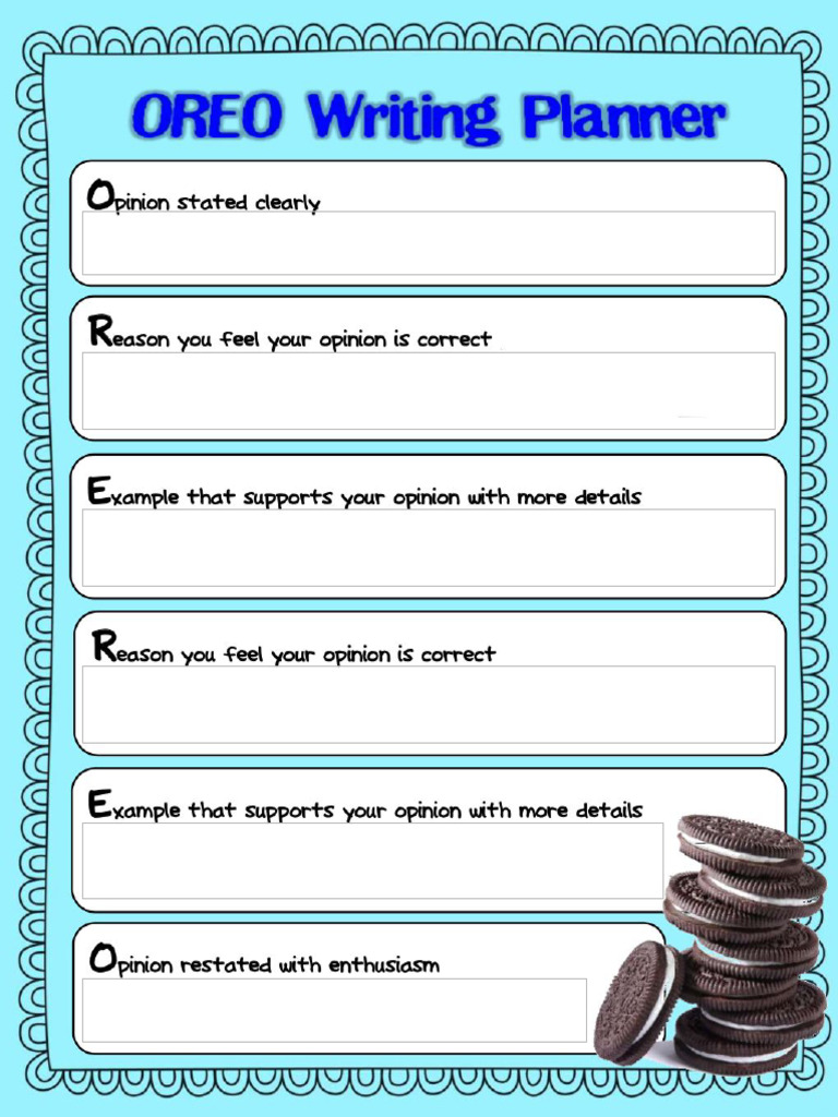 OREO Opinion Writing Template Set | PDF