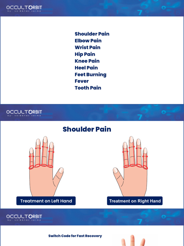 Colour Treatment Joints Pain | PDF | Elbow | Hand