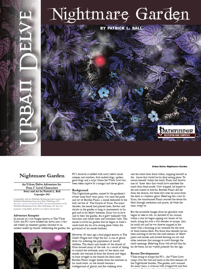 Nightmare Garden | PDF | Spider Web | Spider