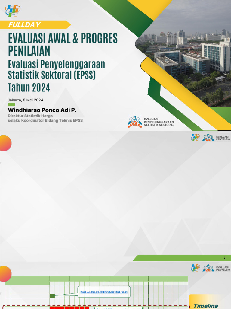 (Koordinator Bidang Teknis) Evaluasi Awal Dan Progres Penilaian EPSS 2024-1 | PDF