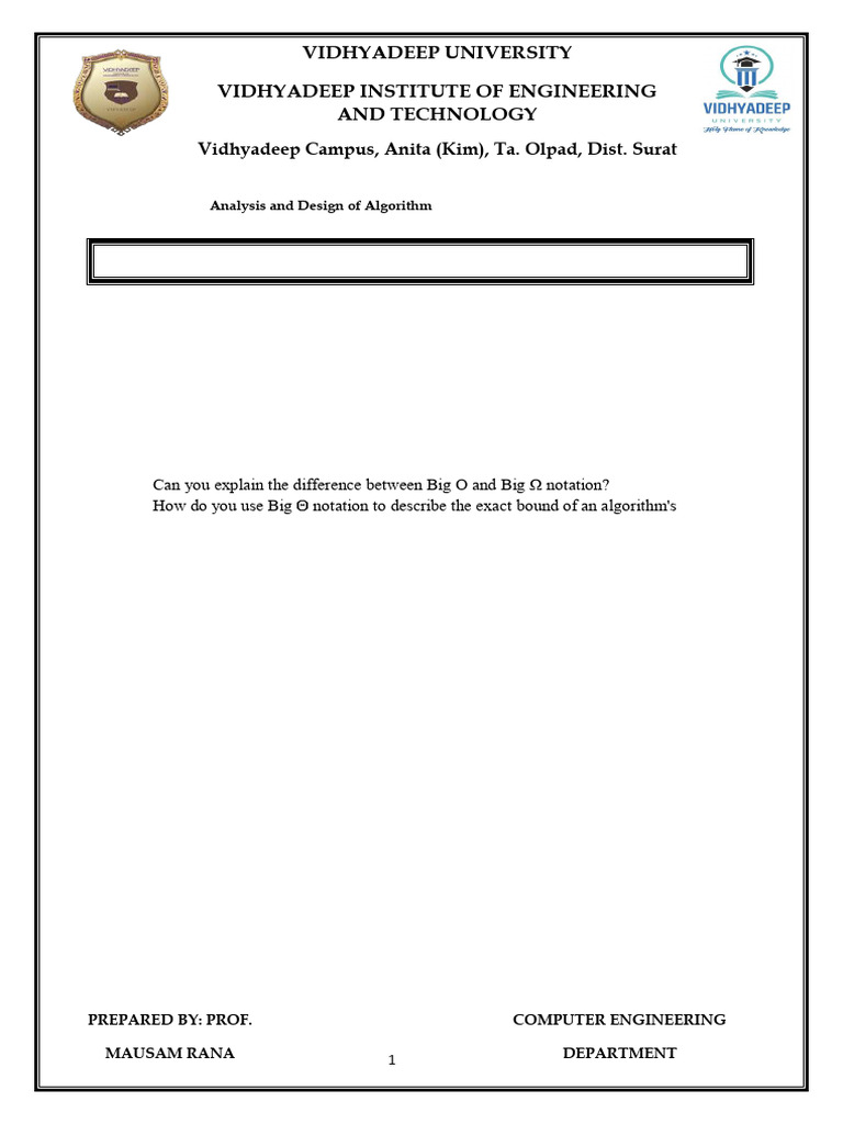 Ada Assignment-2 | PDF