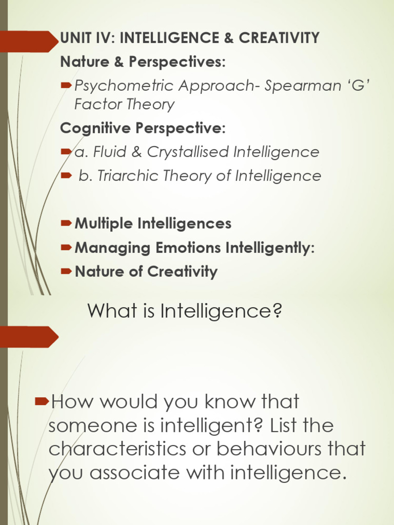 Theories of Intelligence | PDF | Intelligence | Emotional Intelligence