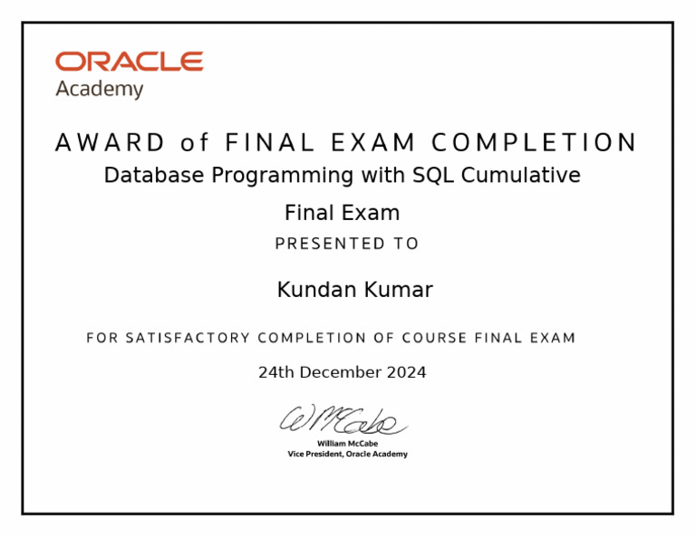 SQL Final Exam Syllabus | PDF