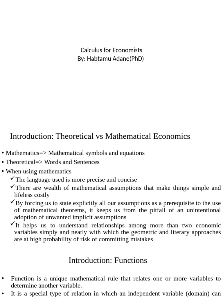 Calculus_slides | PDF | Derivative | Function (Mathematics)