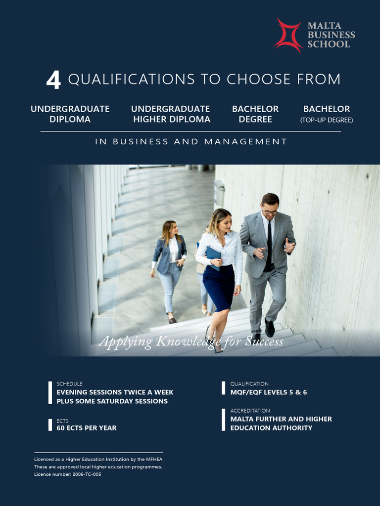 Business Management Qualifications Guide | PDF | Academic Degree ...