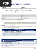 Hoist Pre-Operational Inspection Check List | PDF | Crane (Machine) | Rope
