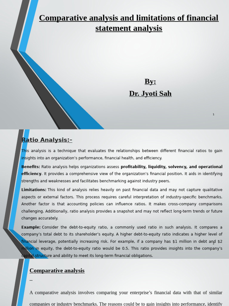 Financial Ratio & Comparative Analysis | PDF | Price–Earnings Ratio | Benchmarking