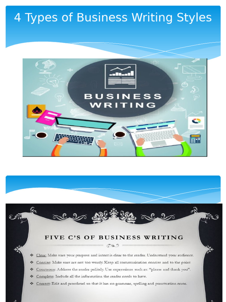 Types of Business Writing Style | PDF | Information | Writing