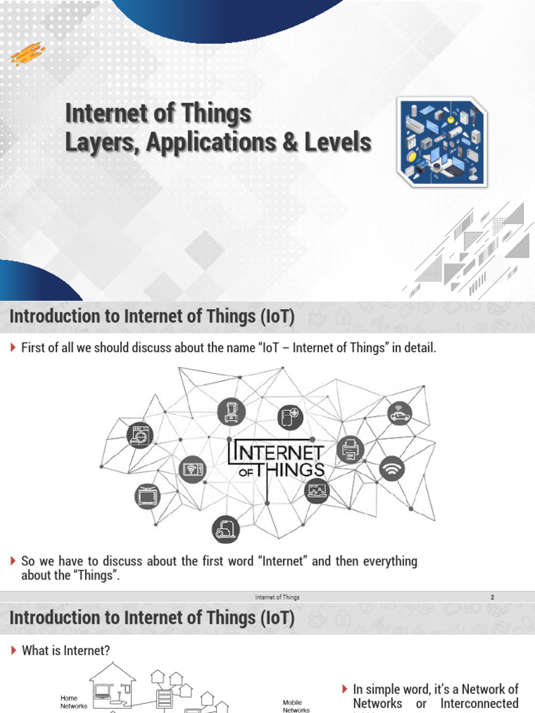 IOT - Lec1 - Part2 - Levels and Layers | PDF | Internet Of Things | Computer Network
