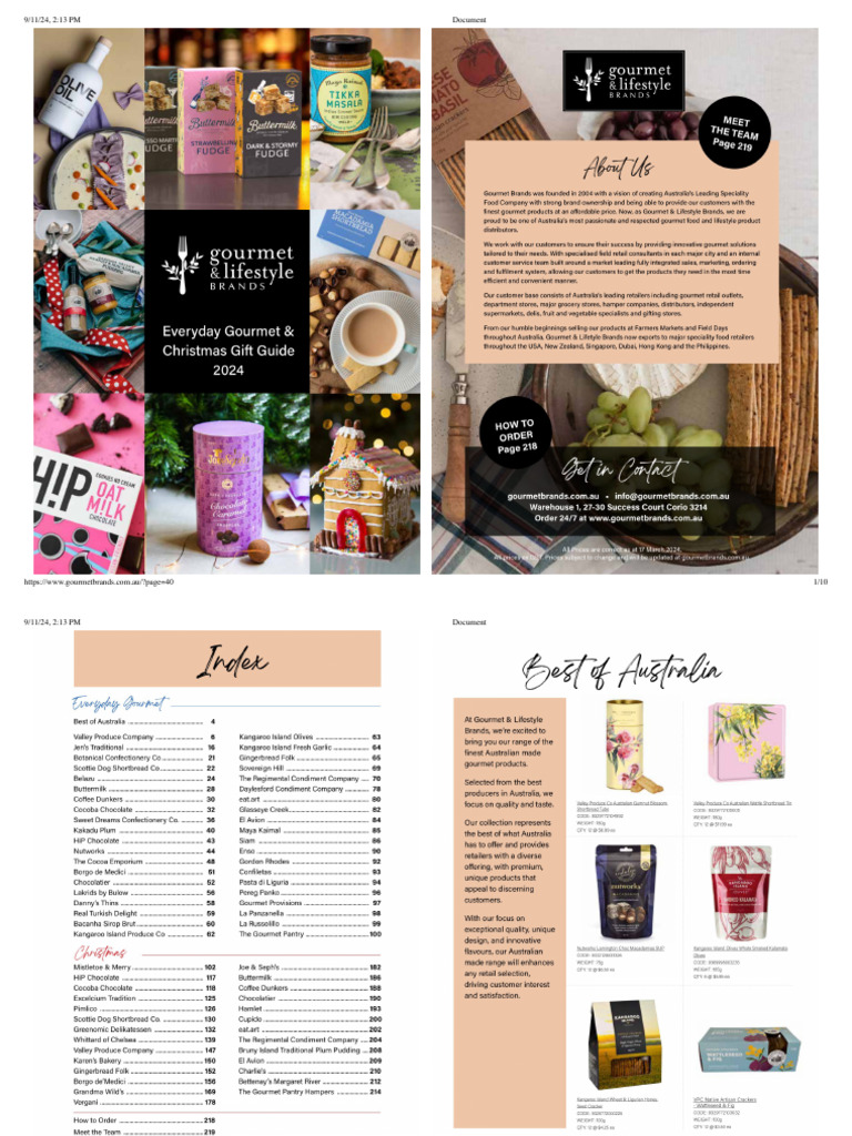 Gourmet Brands Page 40 Overview | PDF