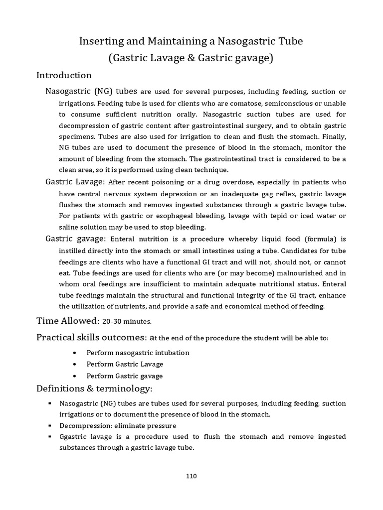 Checking NG Tube Placement with Stethoscope | PDF | Clinical Medicine ...