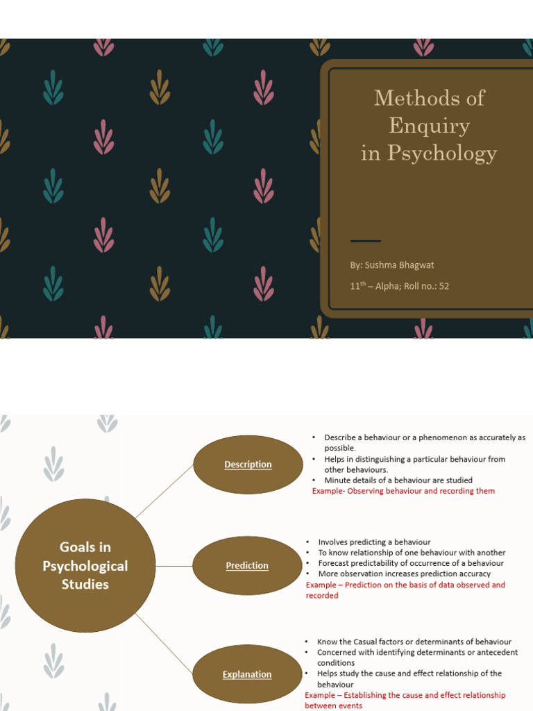 Psychological Research Methods Explained | PDF | Experiment | Psychology