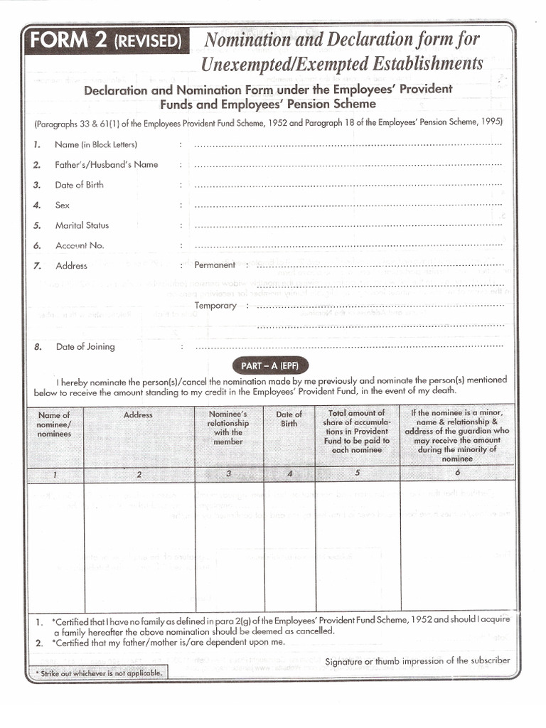 Form 2 (Revised) | PDF