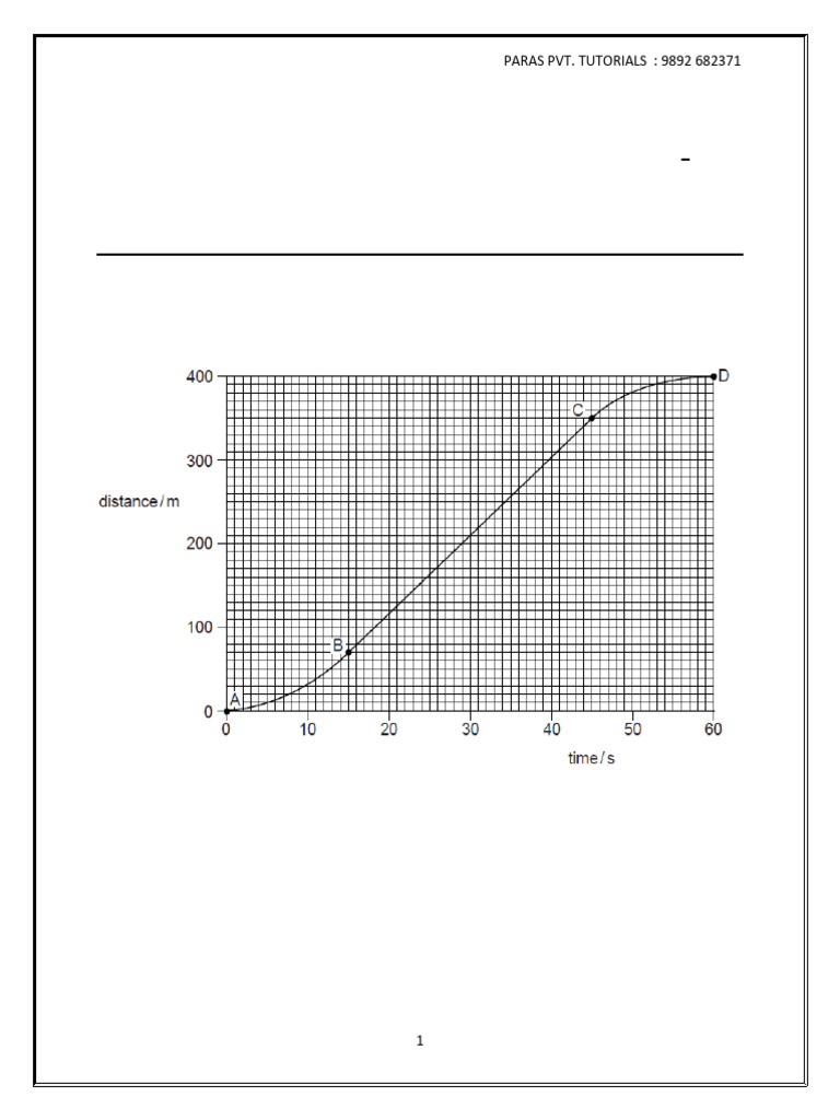 Grade 9 Physics Motion and Force Practice | PDF | Force | Momentum