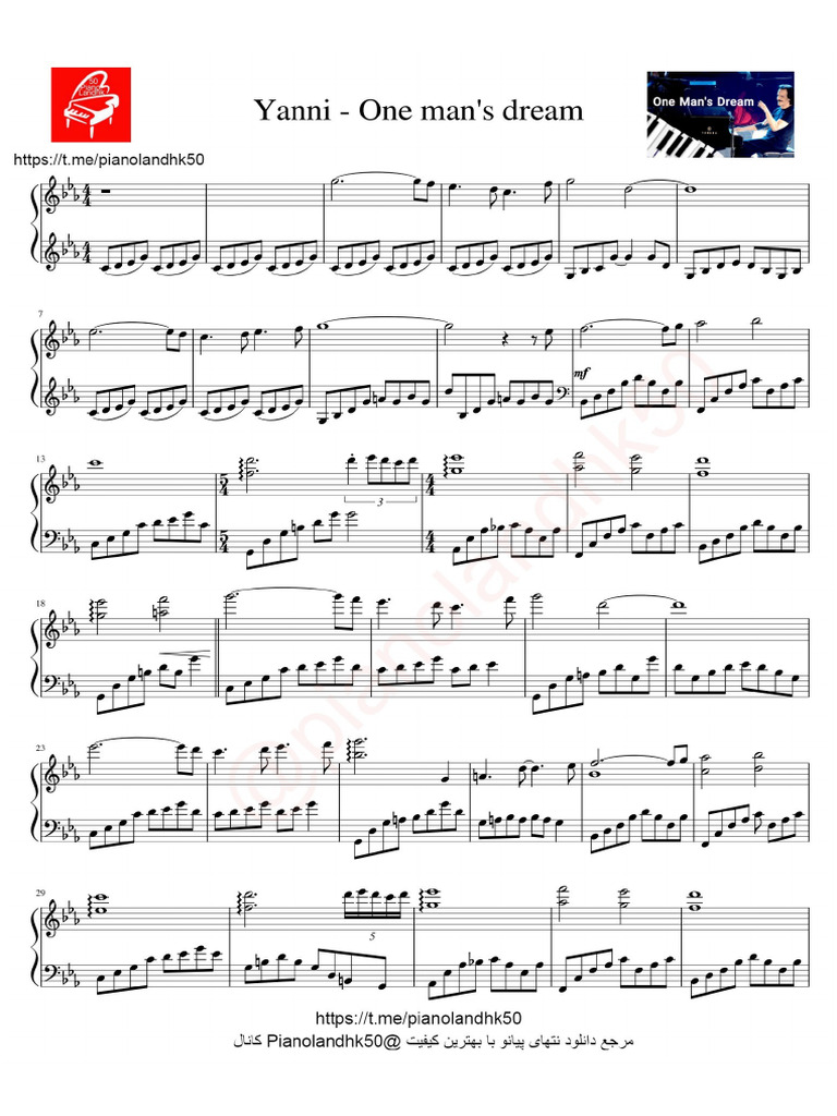 Yanni - One Man s Dream | PDF