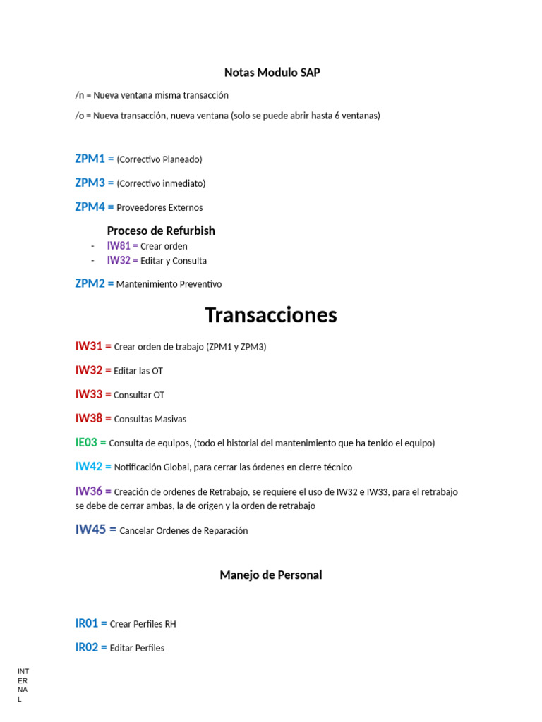 Notas Modulo SAP | PDF | Informática | Software