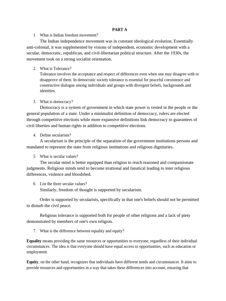 HVE[1] | PDF | Secularism | Equal Opportunity