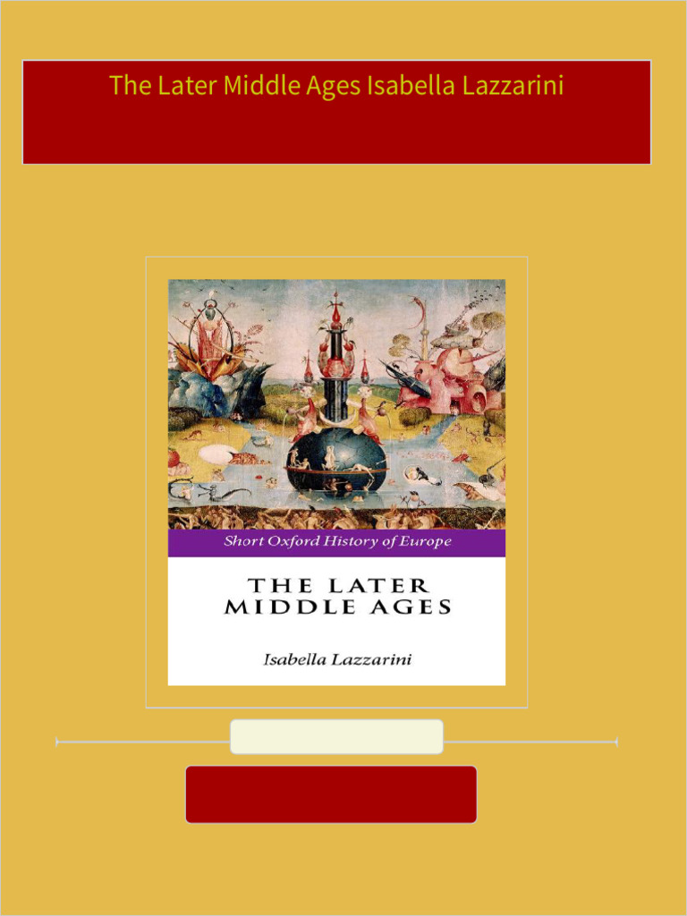 Complete Download The Later Middle Ages Isabella Lazzarini PDF All ...