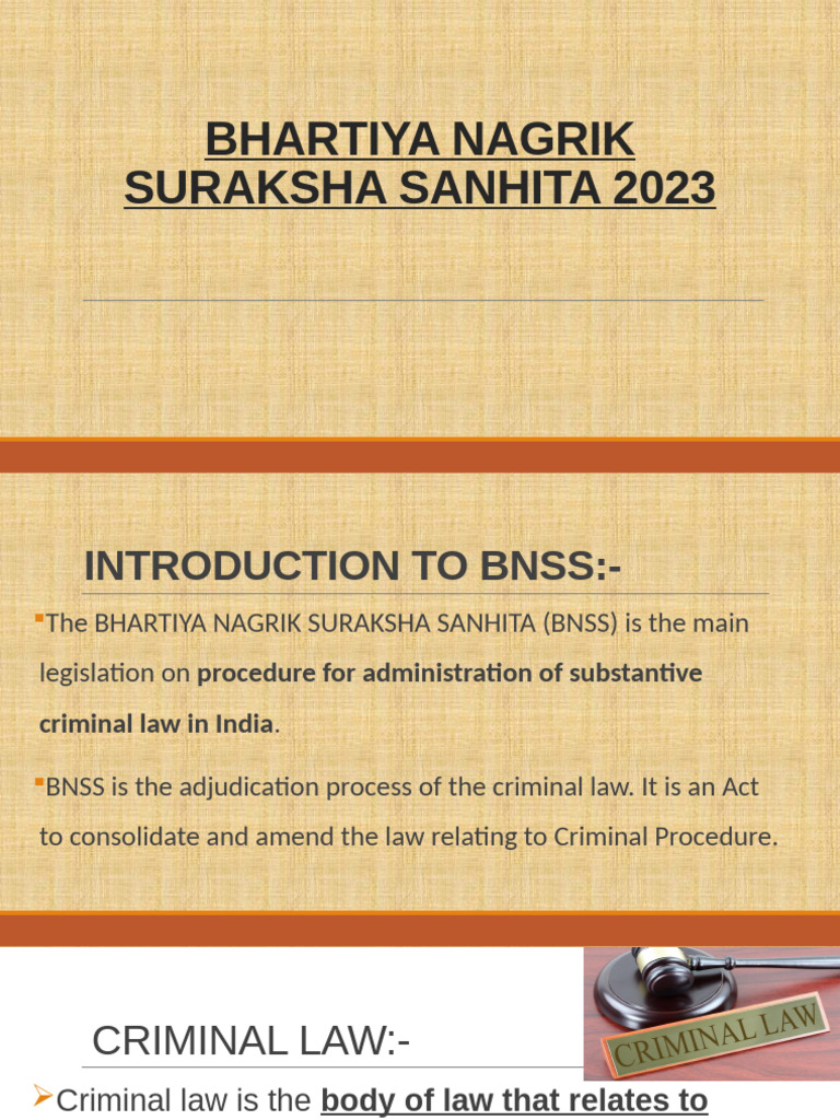 BNSS 2023 | PDF | Crimes | Crime & Violence