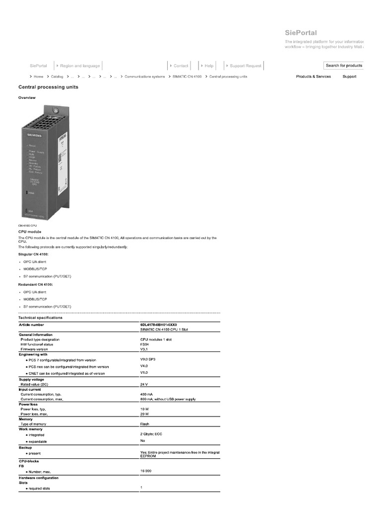 cn4100 Module | PDF