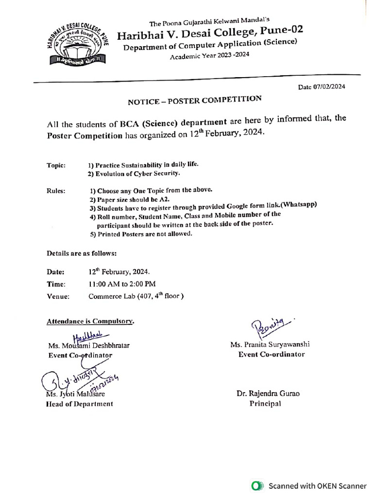 Poster Competition 2024 Notice | PDF