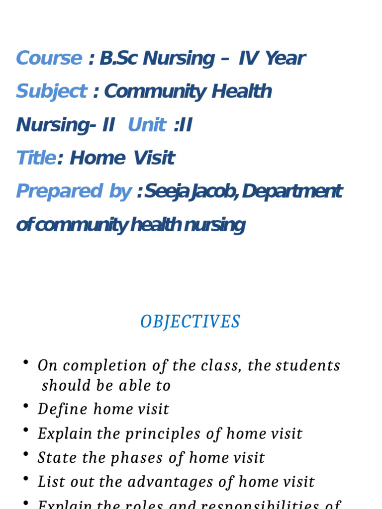 Seeja-Homevisit 2 | PDF