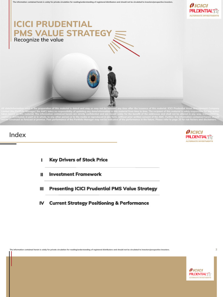ICICI Prudential PMS Value Strategy Overview | PDF | Price–Earnings ...