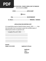 Application Format For Certified Copy From Court | PDF | Justice ...
