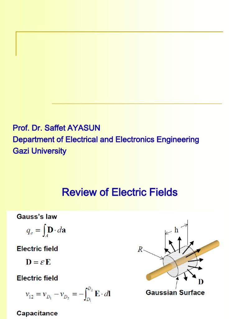 Lecture 4-Transmission Line Capacitance | PDF | Electric Field ...