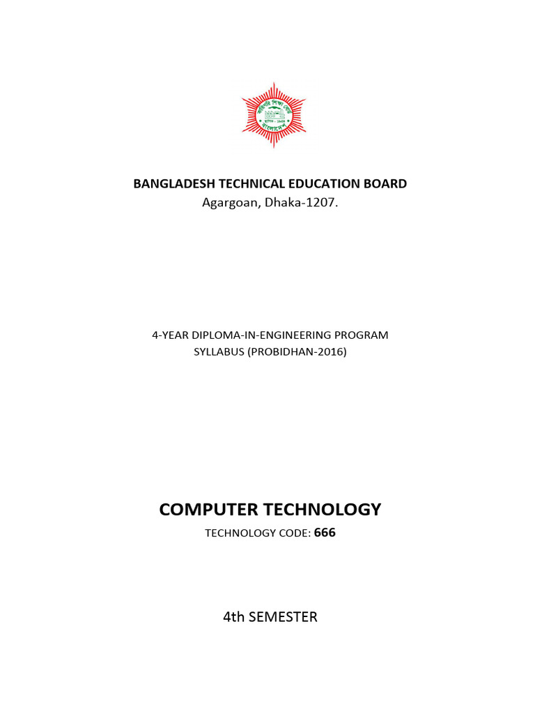 666-Computer-Technology-4th-Sem | PDF | Computer Network | Method (Computer Programming)