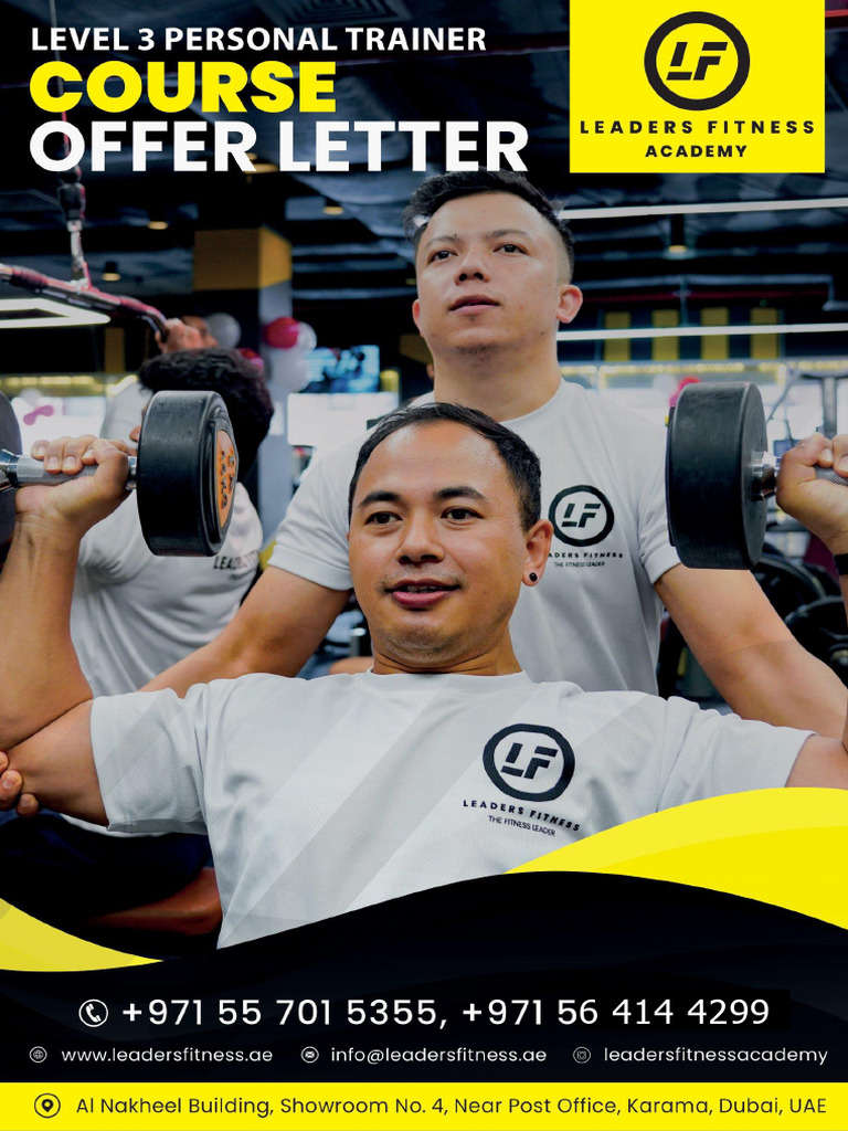 Leaders Fitness Academy Registration Details | PDF | Personal Trainer