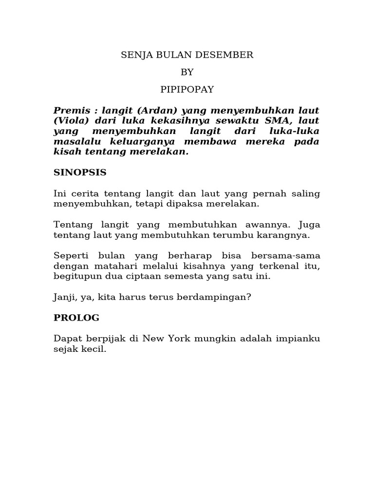 Senja Bulan Desember 1 | PDF