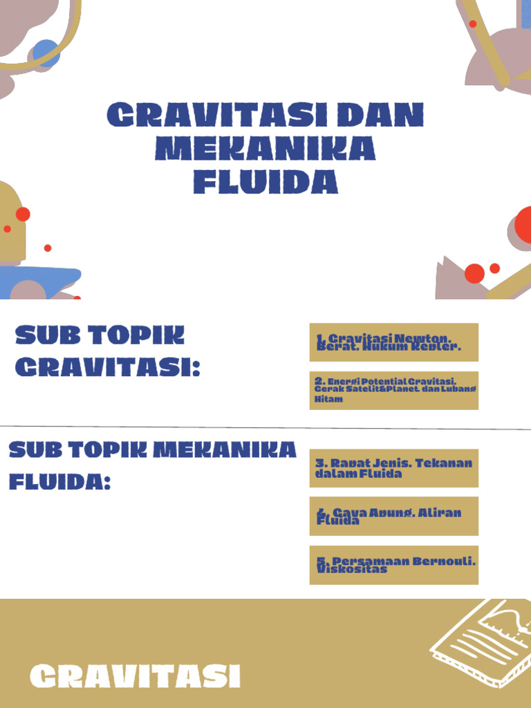 Materi - Gravitasi Dan Mekanika Fluida | PDF