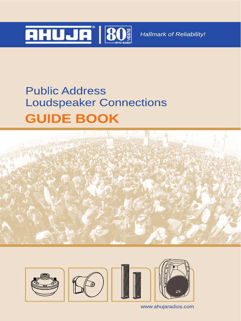 Ahuja Pa-Speaker Connection | PDF