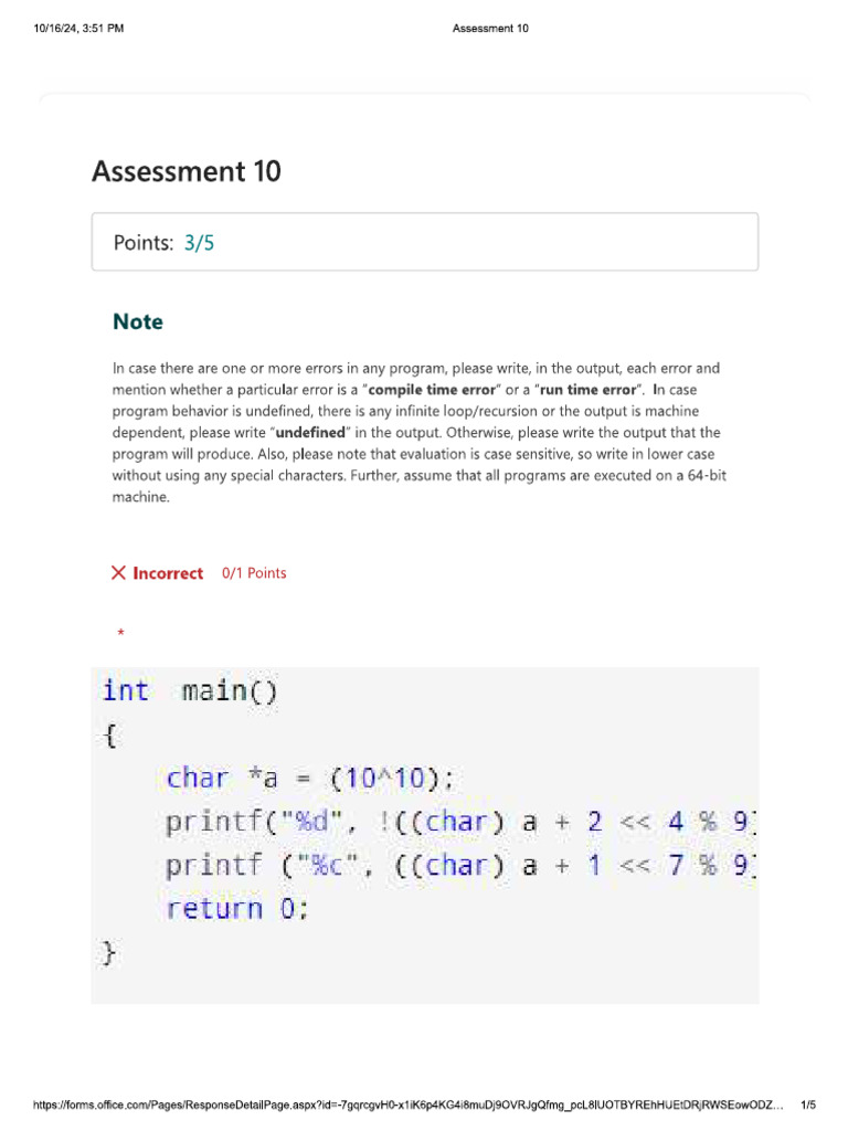 Assesment 10 | PDF