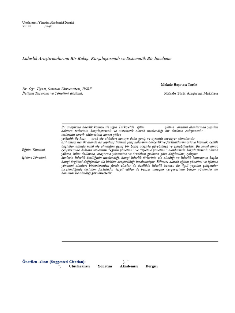 10 33712-Mana 1279817-3070549 | PDF | Leadership | Thesis