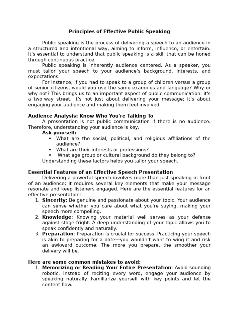 topical-Notes-Public-Speaking-Students-copy | PDF | Nonverbal ...