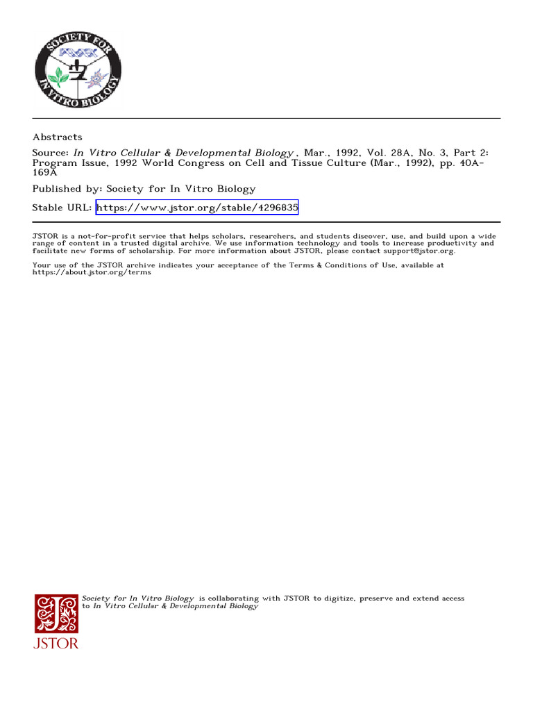 Abstracts 1992 | PDF | Promoter (Genetics) | Virus