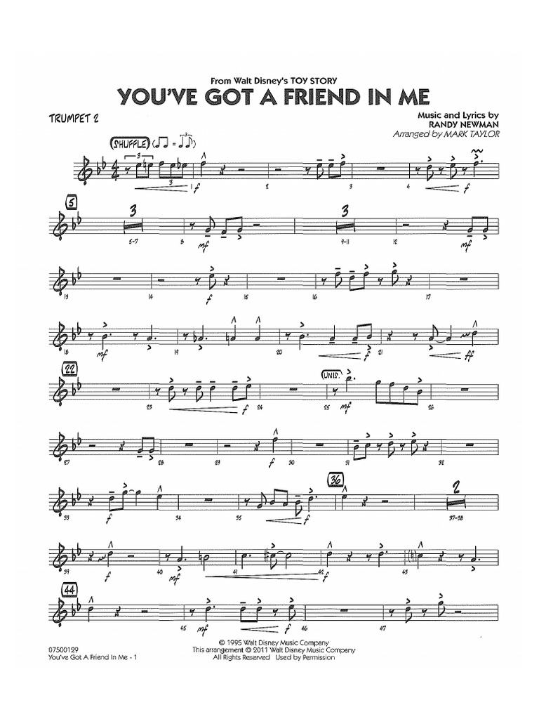 You've Got A Friend In Me Trumpet | PDF