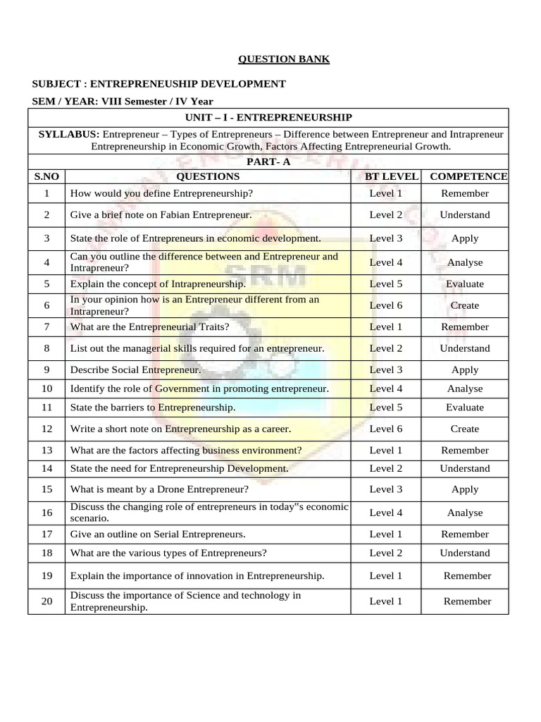 Entrepreneuship Development | PDF | Entrepreneurship | Business Economics