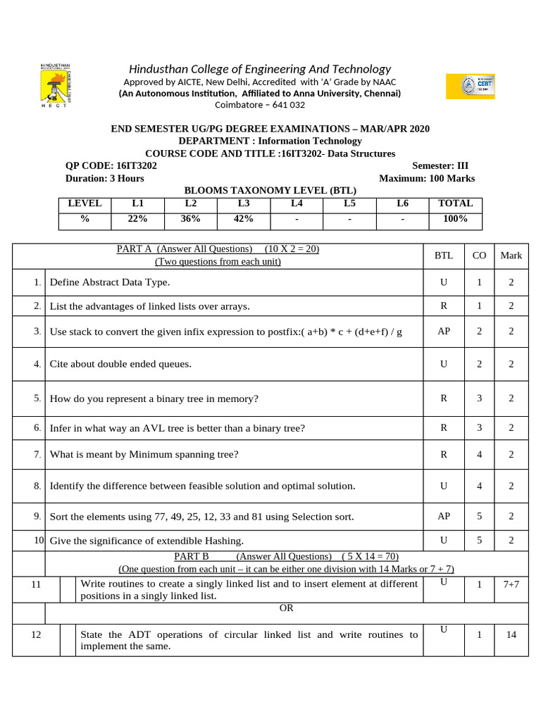 MODEL QP | PDF | Applied Mathematics | Algorithms And Data Structures